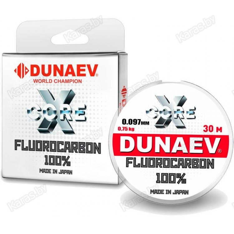 Леска флюорокарбоновая Dunaev X-Core Fluorocarbon 10 м купить в Минске, цены - karas.by